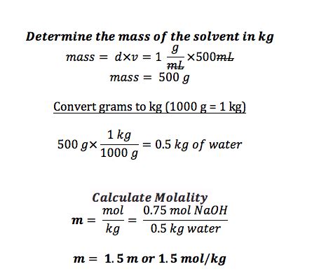 LEARN CHEMISTRY ENJOY CHEMISTRY LIVE CHEMISTRY WHAT IS MOLALITY