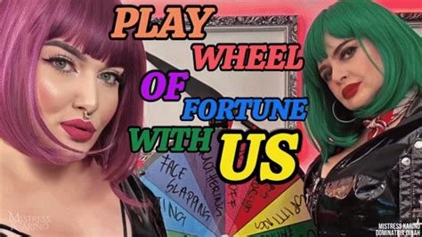 Play Wheel Of Fortune With Us Pov Mistress Karino Dominatrix Dinah Mistresskarino Clips4sale