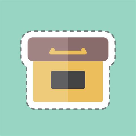 Sticker Line Cut Archive Suitable For Web Interface Symbol Simple Design Editable Design