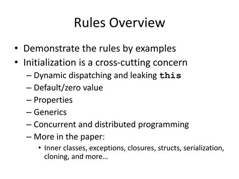 Ppt Object Initialization In X10 Powerpoint Presentation Free Download Id 760711
