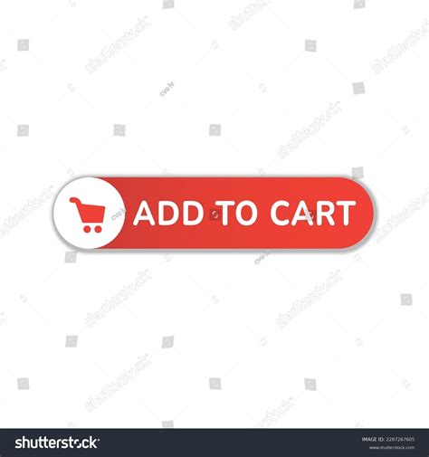 add cart button shopping cart vector stock vector royalty free