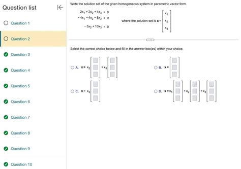 Solved Question Lis Question 1 Write The Solution Set Of The