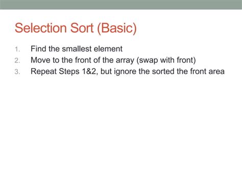 Introduction To Sorting Algorithm For Beginners Ppt
