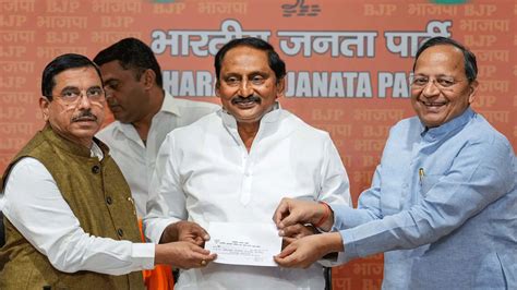 N Kiran Kumar Reddy Joins Bjp Party