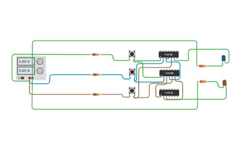 Circuit Design One Bit Full Adder Tinkercad
