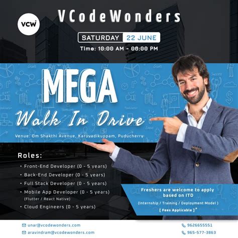 Vcodewonders On Linkedin Jobopening Hiringnow Joinourteam Careers Jobopportunity Nowhiring