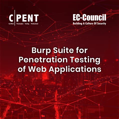 burp suite for penetration testing of web applications ec council
