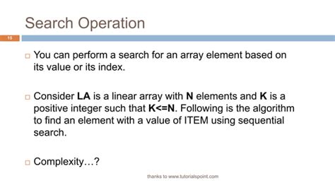 Array Operationspptxdata Structure Array Indsa Ppt