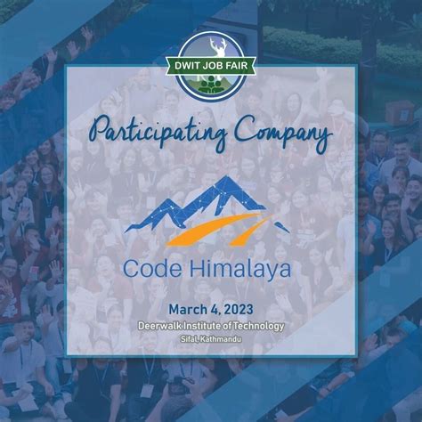 Code Himalaya On Linkedin Codehimalaya Dwit Biggestitjobfairofnepal Dwitjobfair Jobfair