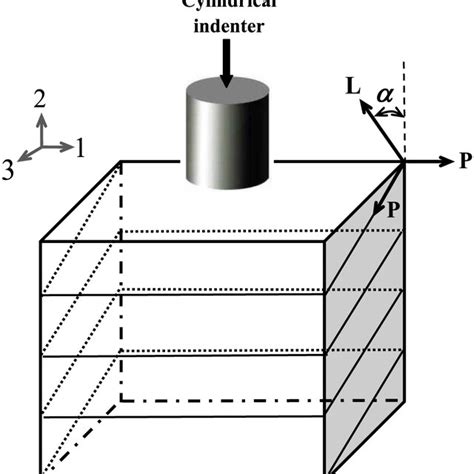 Measuring Elastic Parameters Of Transversely Isotropic Materials By Cylindrical Indentation