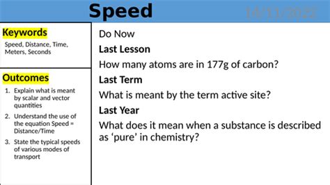 Ks4 Science Speed Teaching Resources