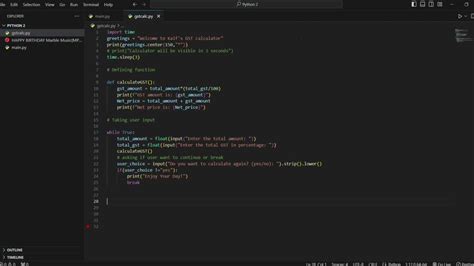 Mohd Kaif On Linkedin Python Gst Gstcalculator Pythonlibraries