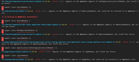 Ivy Error Ng Appears In The Ngmodule Imports Of Appmodule But Could Not Be Resolved To An