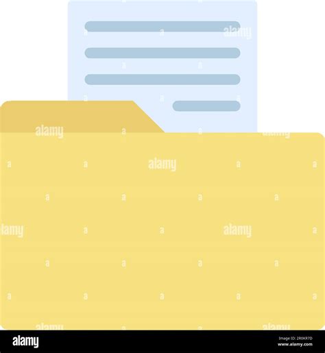 File In Folder Icon Vector Image Suitable For Mobile Application Web