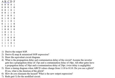 solved derive the output sop derive k map and minimized sop