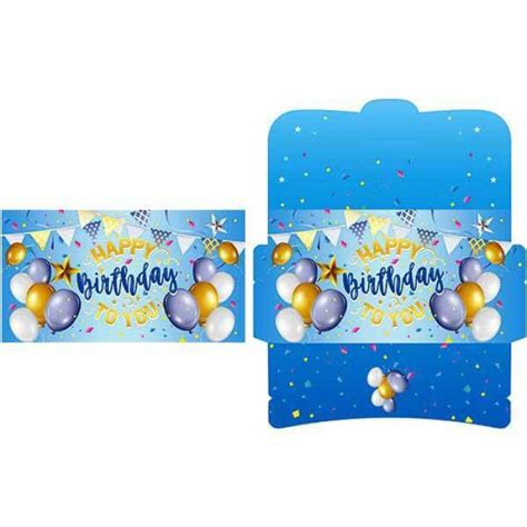 Листівка конверт для грошей З Днем Народження англ 57394 Ціна в Сlipka