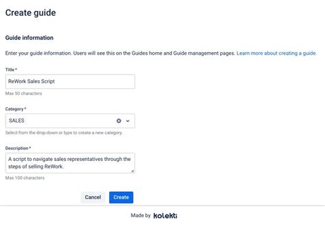 How To Create Sales Centre Scripts In Confluence