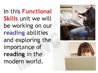 Functional Skills English Reading Teaching Resources Unit Of Work