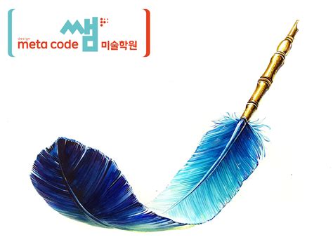 입시미술 기초디자인상명대기초디자인소재 깃털 강남메타코드 2021 그림 깃털 그림 그리기