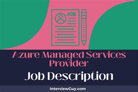 Azure Managed Services Provider Job Description Updated For 2025