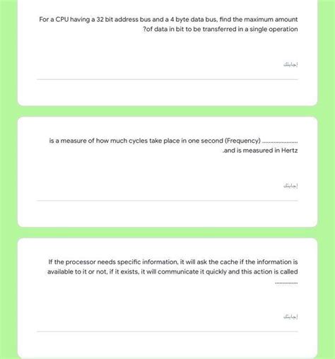 Solved For A Cpu Having A 32 Bit Address Bus And A 4 Byte