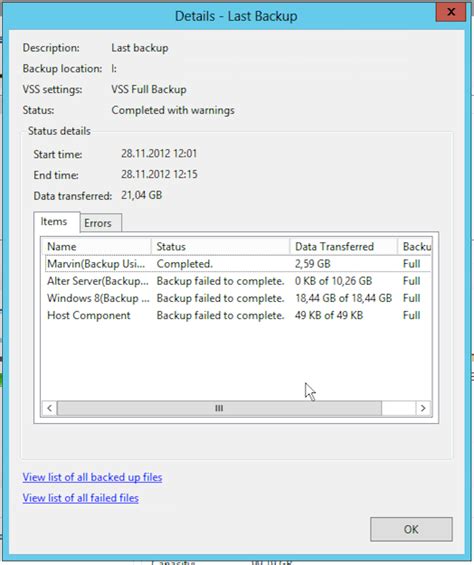Windows Server Backup Fails To Backup Hyper V VM With Access Is Denied Server Fault