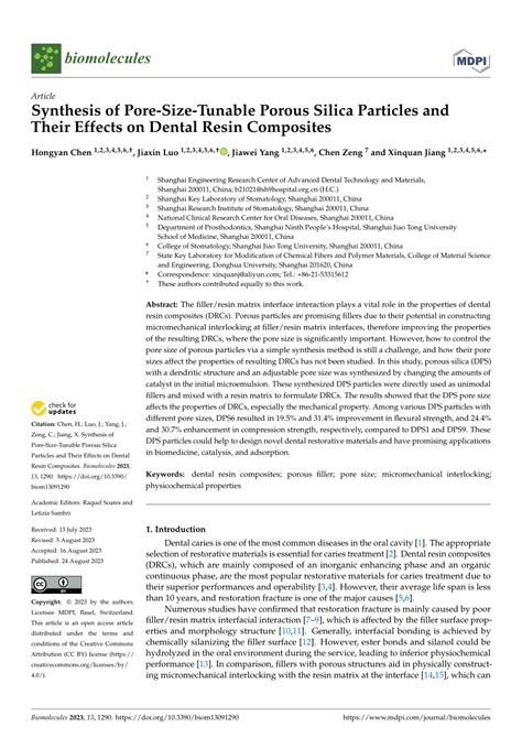 Pdf Synthesis Of Pore Size Tunable Porous Silica Particles And Their