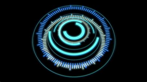 Premium Photo 3d Rendering Futuristic Circle User Interface Hud Design Graphs