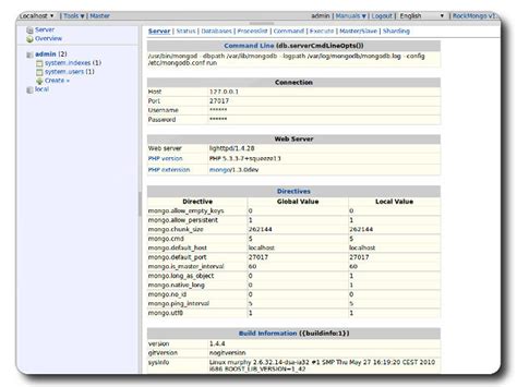 mongodb configuration turnkey gnu linux