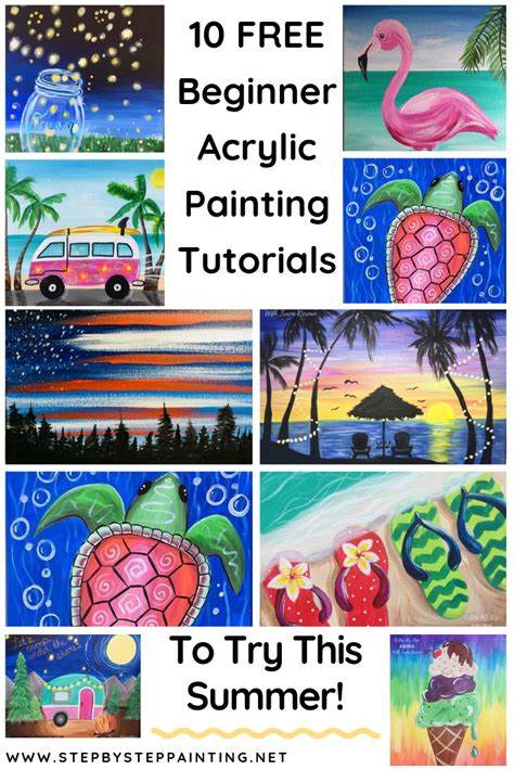 Step By Step Acrylic Painting For Beginners Beginners Guide To