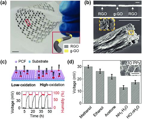 A Optical Image Of The Integrated Flexible Textile Of Graphene Oxide Download Scientific