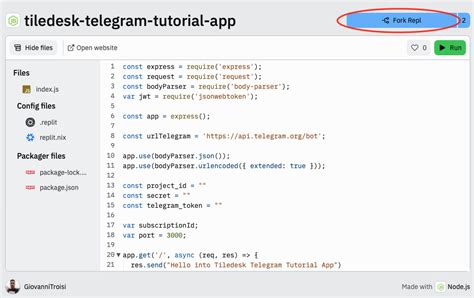 Telegram Integration Tutorial Tiledesk Developer Hub