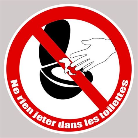 Rien Jeter Dans Les Wc Iz006 Les Stickers De Caroline