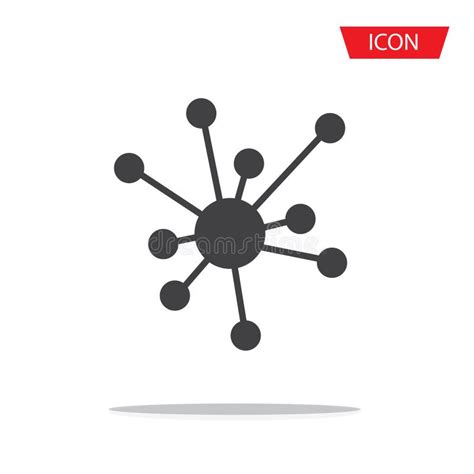 Hub Network Connection Icon Vector Isolated On Background Stock Vector Illustration Of Digital