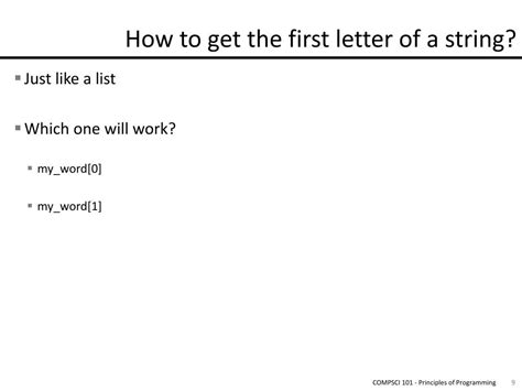 Ppt Compsci 101 Principles Of Programming Powerpoint Presentation
