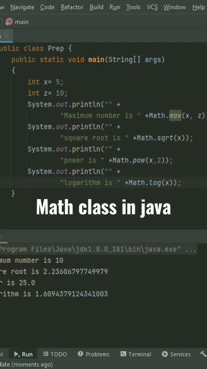 Math Class In Java Youtube