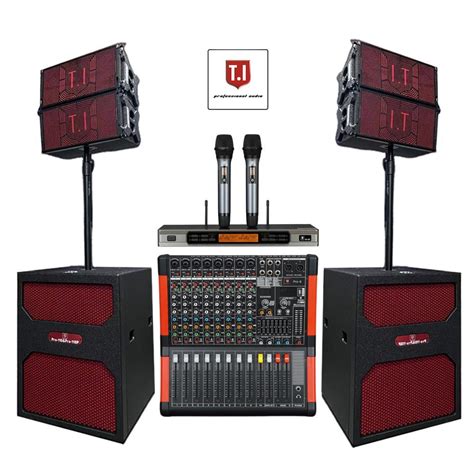 PRO Professional Mini DJ Powered Sound System Single Inch Two Way Line Array Speaker