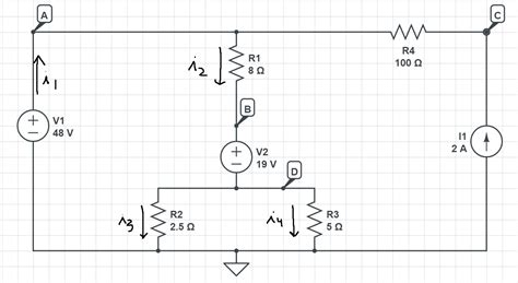 Solved Solve For The Node Voltages Va Vb Vc Vd And Chegg
