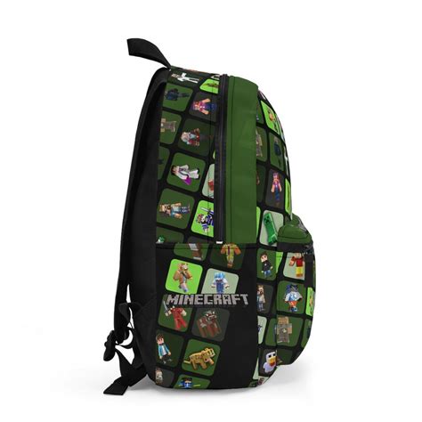 Minecraft Characters Pattern Backpack Design By Crocodile