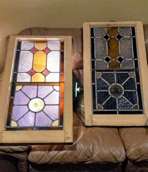 Pair Of Victorian Stained Glass Windows Home Decor Vallejo California Facebook Marketplace