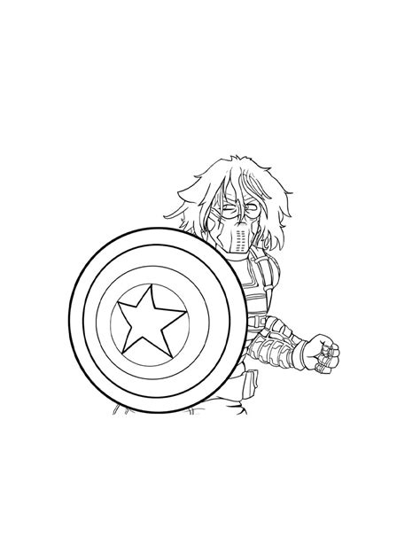 The Winter Soldier Coloring Pages