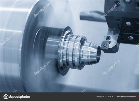 CNC Lathe Machine Turning Machine Stock Photo By Pixel B