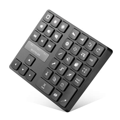 Surnqiee Bluetooth Keypad For Ipad Procreate Wireless Rechargeable Keyboard For Procreate And