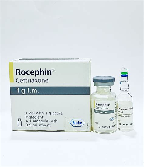 Rocephin Injection Im 1g Ceftriaxone Medecify