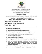 IMNPD Assignment TP Sample Pdf INDIVIDUAL ASSIGNMENT TECHNOLOGY PARK MALAYSIA BM