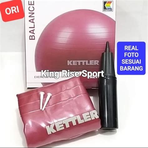 Jual Kettler Exercise Ball Gymball 65 Cm Pompa Ori Shopee Indonesia