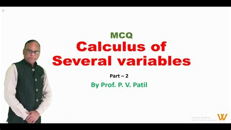 mcq calculus of several variables part 2 youtube