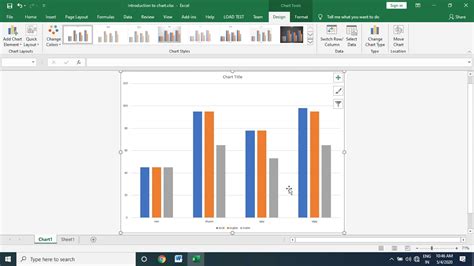 Microsoft Excel Creating Chart Part 1 Class 6 Youtube