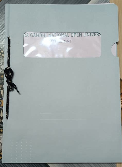 Ignou Blank Assignment File For Assignment Writing One Side Writing 75 Gsm A4 Size Ruled