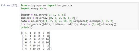 Tutoriel Python And Scipy Le Module Sparse Tutoriel Python